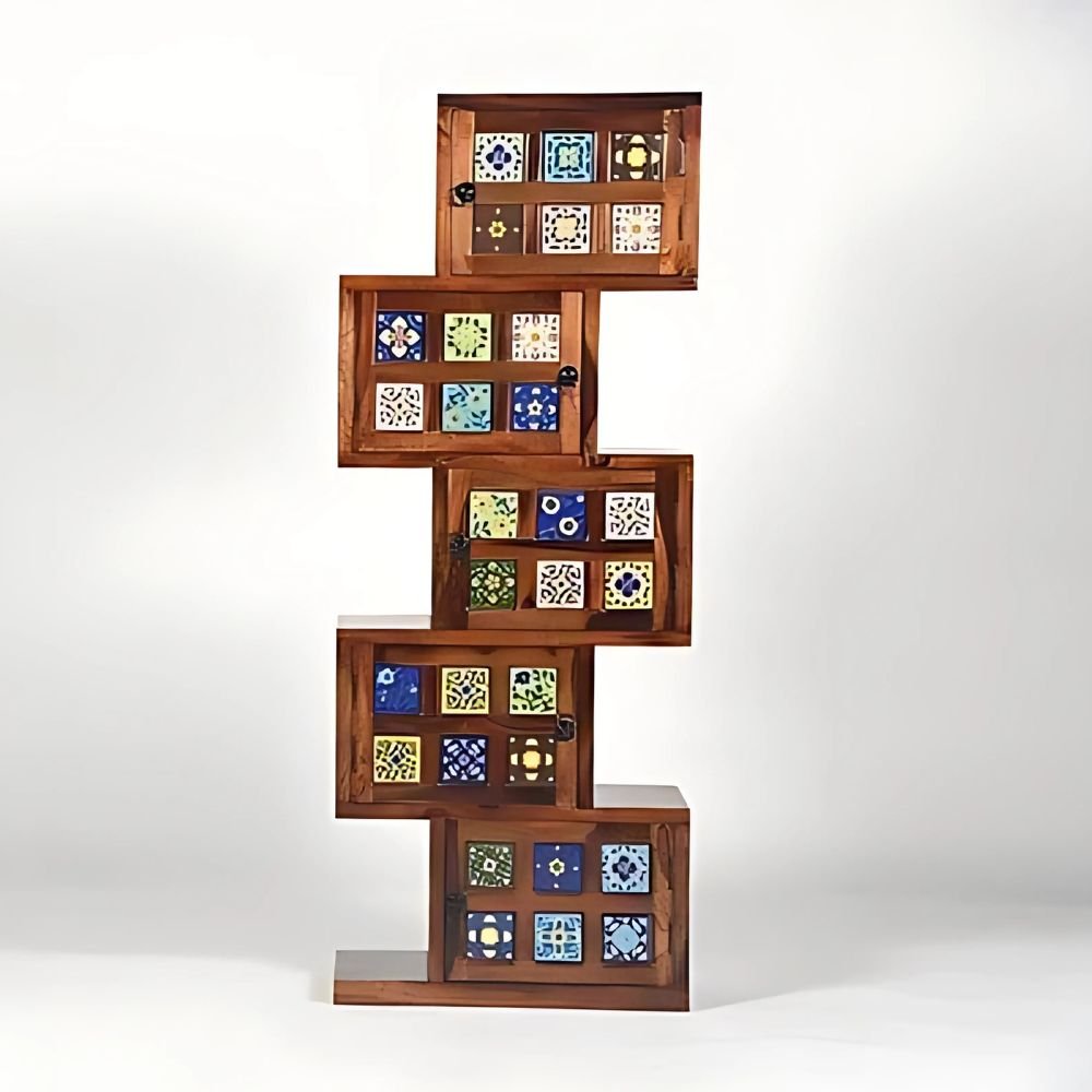 Mango Wood Modern Bookshelf – Blueheaven Handicraft